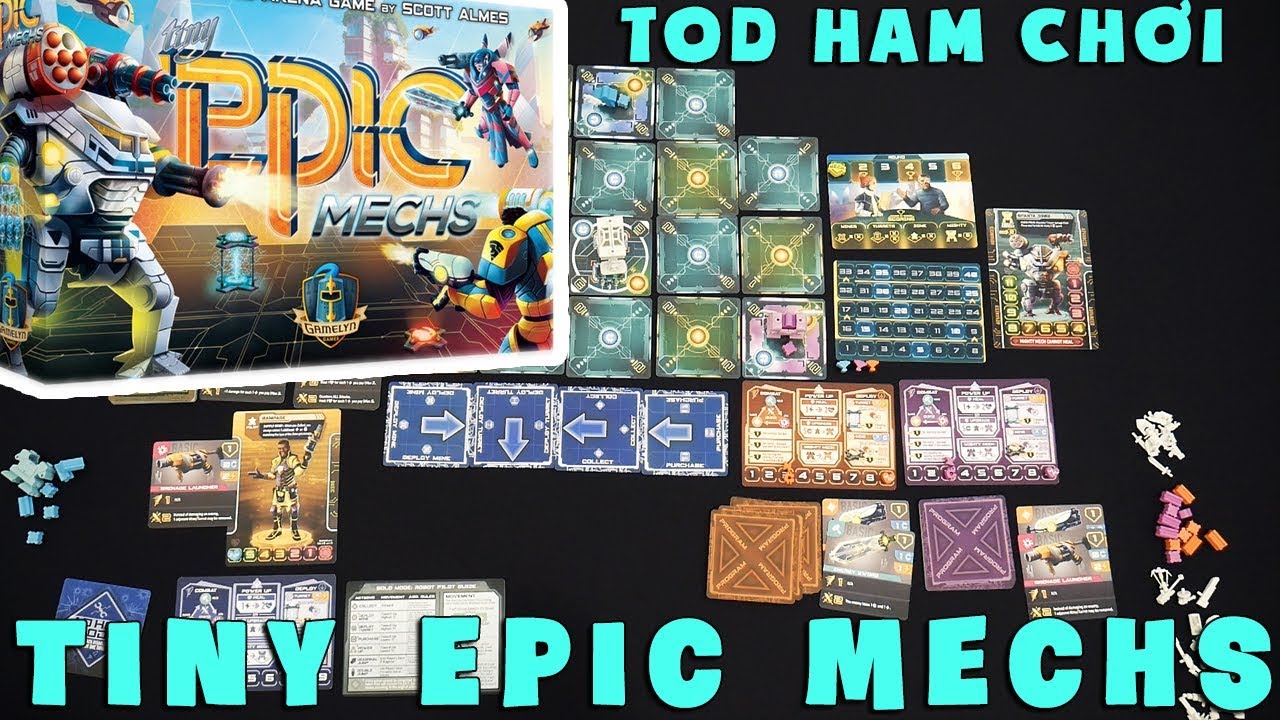 [Hướng dẫn Board game] Tiny Epic Mechs #2: Chơi thử 1 ván Tiny Epic Mechs (chế độ solo) - YouTube