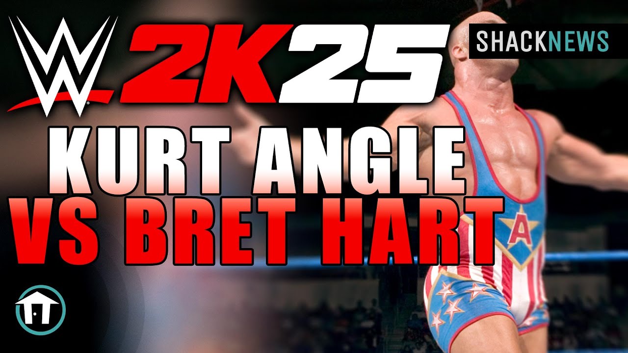 WWE 2K25 - Kurt Angle vs Bret Hart - YouTube