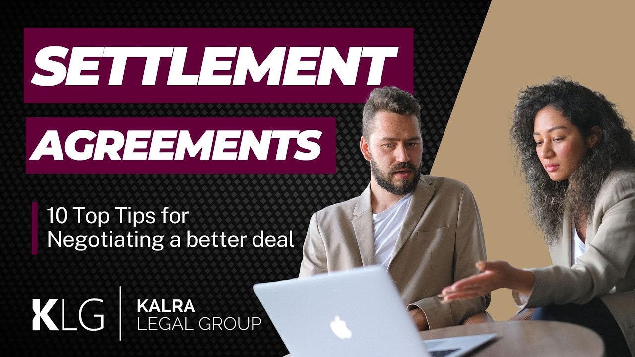 Free Advice On How To Negotiate A Better Deal With Your Settlement ...