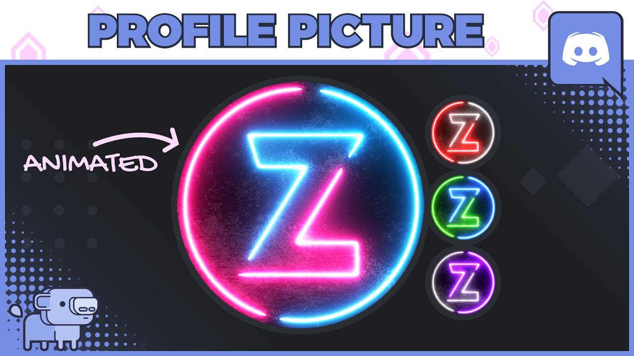 "NEON" — Discord Profile Picture Template (GIF) 👌 - YouTube