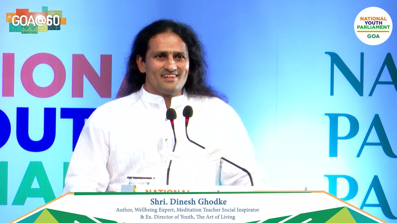 Shri Dinesh Ghodke speaks to the youth at Goa@60 in collaboration with ...