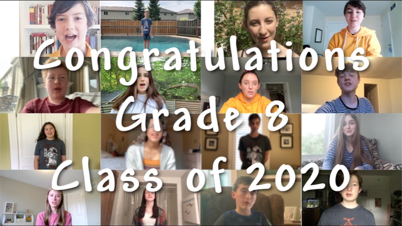 Celebrating the Grade 8 Class of 2020 - YouTube