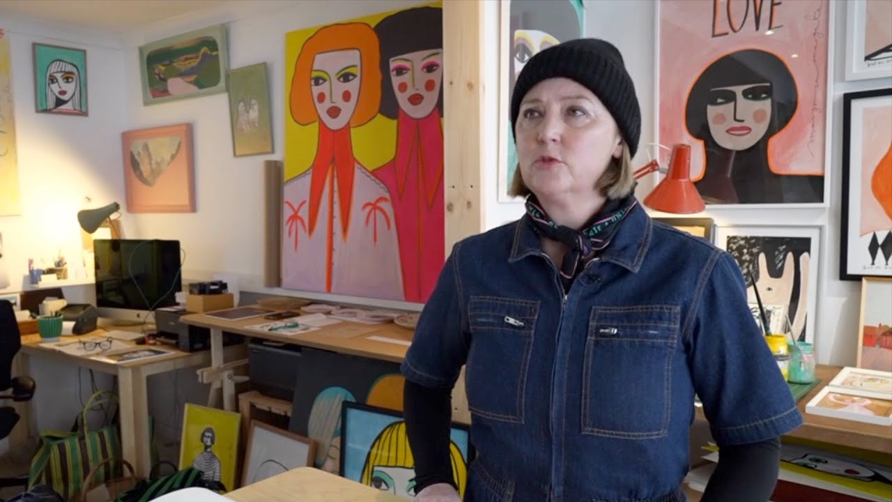 Margo in Margate (artist Margo McDaid) | News item | Jan 2024 - YouTube