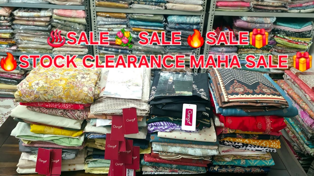 🔥SALE🎁 SALE♨️ SALE💐STOCK CLEARANCE MAHA SALE 🎁 GANGA SUITS 🔥 ALL ...