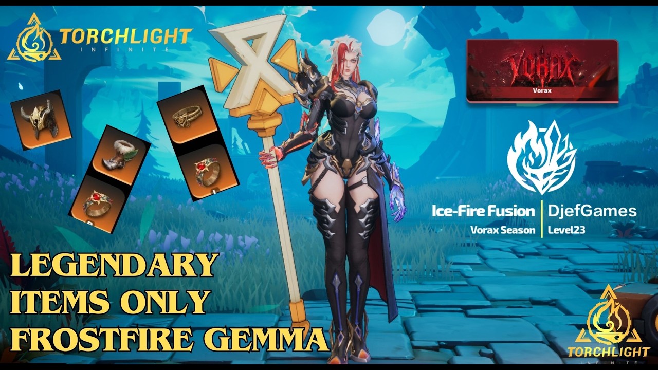 Torchlight Infinite – Legendary Items ONLY – Frostfire Gemma 🔥 - YouTube