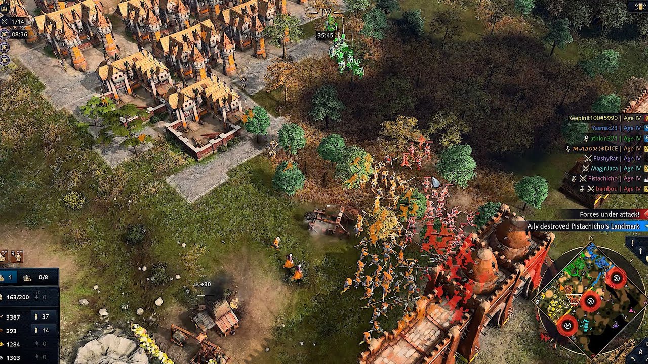Age of Empires IV - MULTIPLAYER LOST MATCH GAMEPLAY 4V4 - YouTube