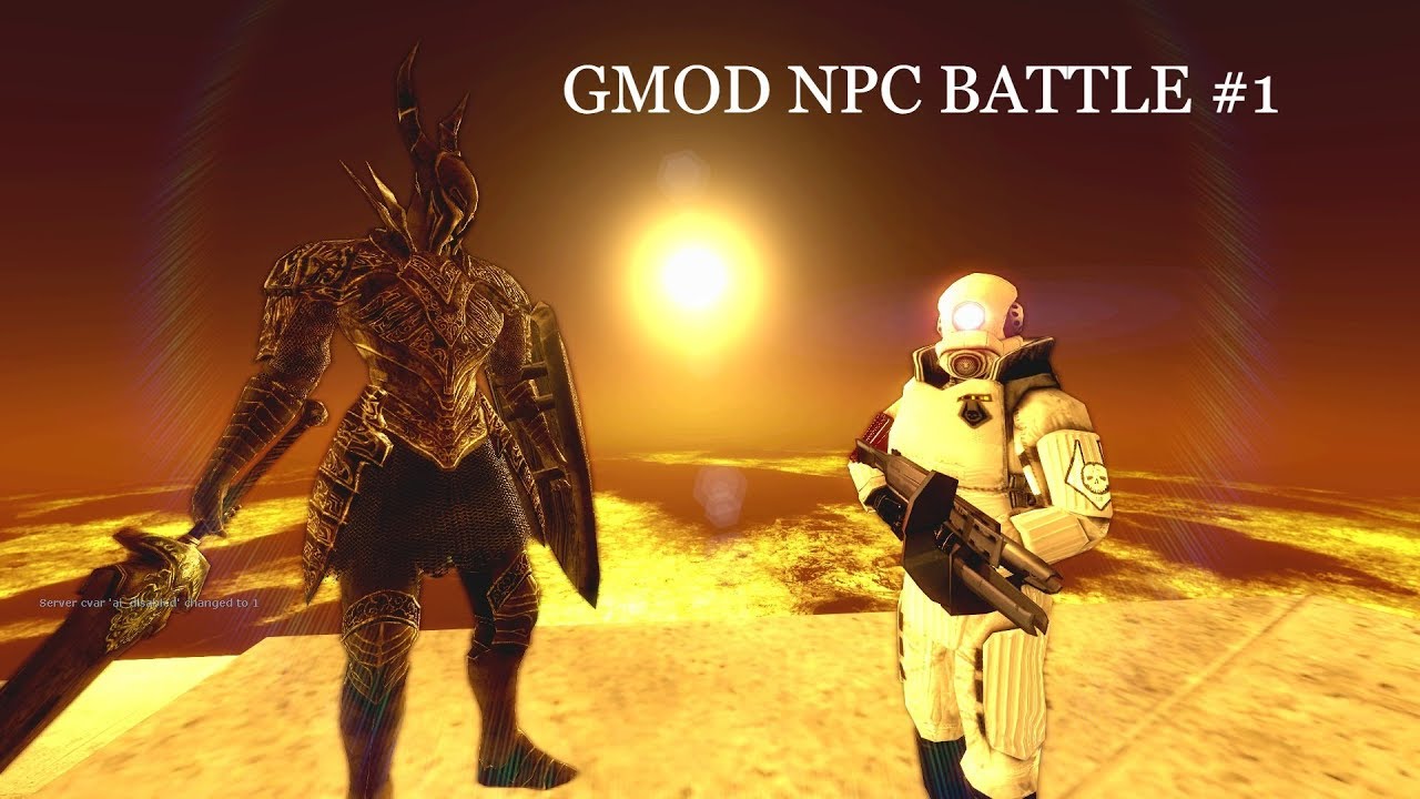THE COMBINE VS. BLACK KNIGHTS: Gmod NPC Battle #1 - YouTube
