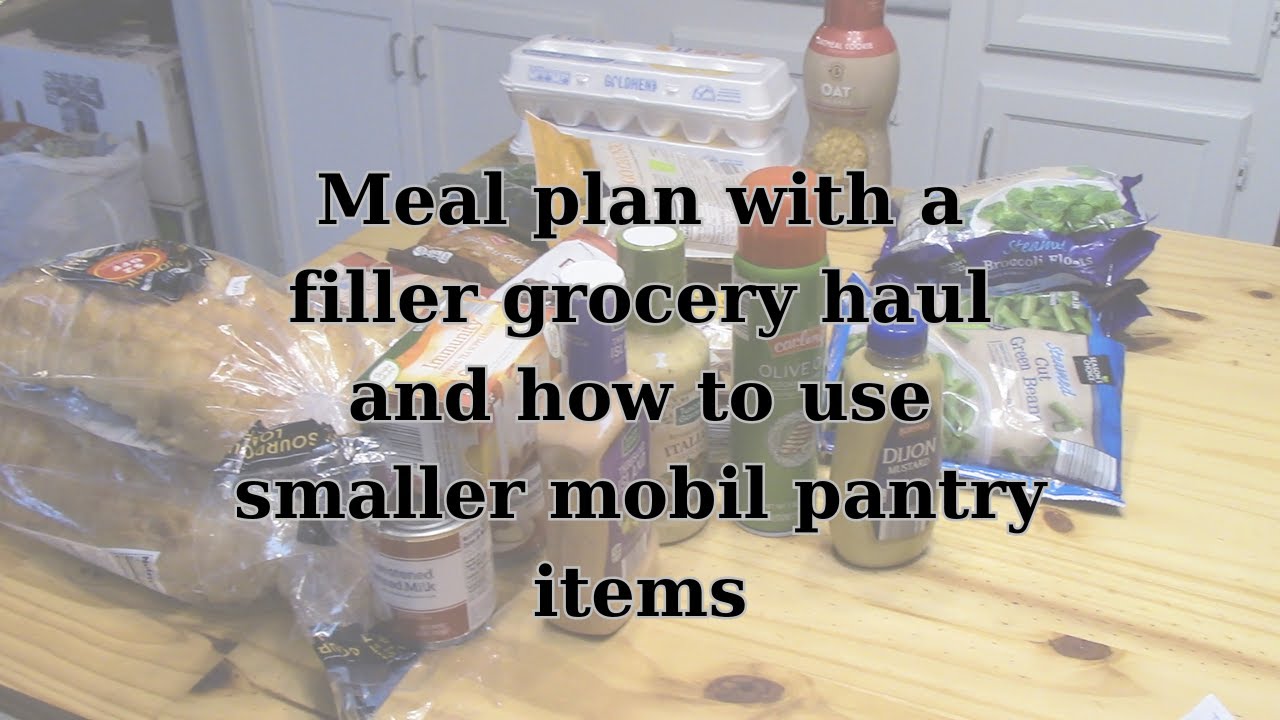 Filler Grocery Haul for January and Small Mobile Food Pantry - YouTube