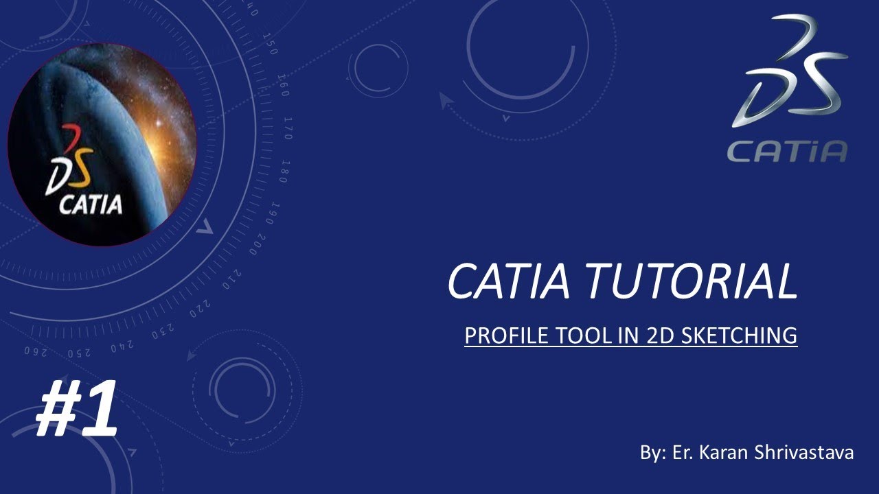 Profile tool in CATIA 2D Sketching - YouTube