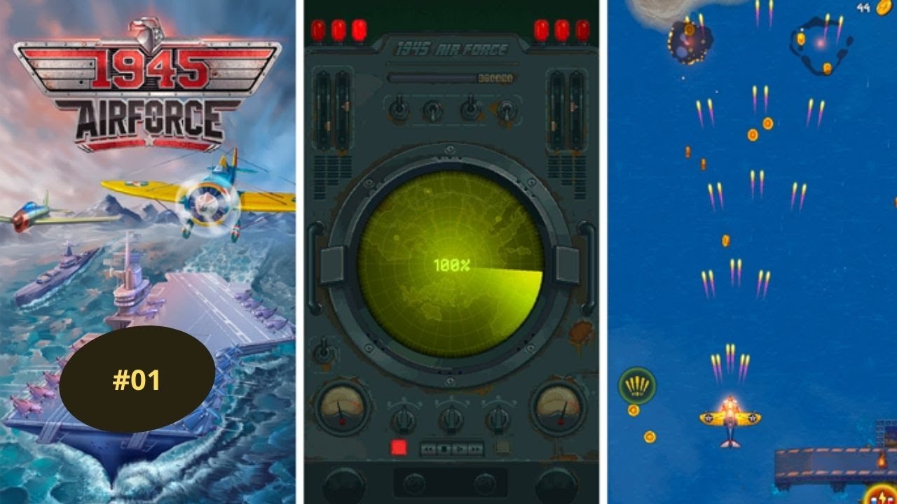 Gameplay 1945 Air Force : Airplane games #1 - YouTube