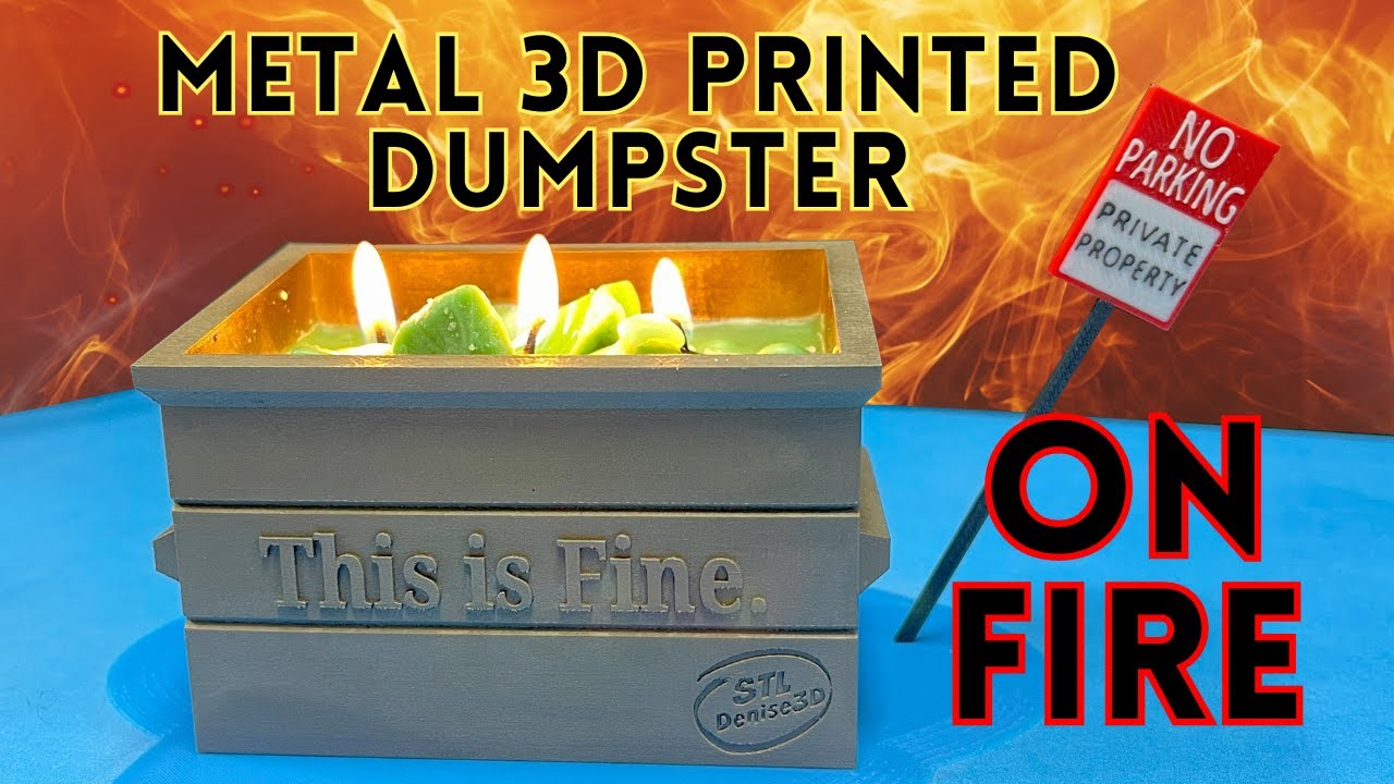 This is fine: 3D Printing with Steel - YouTube