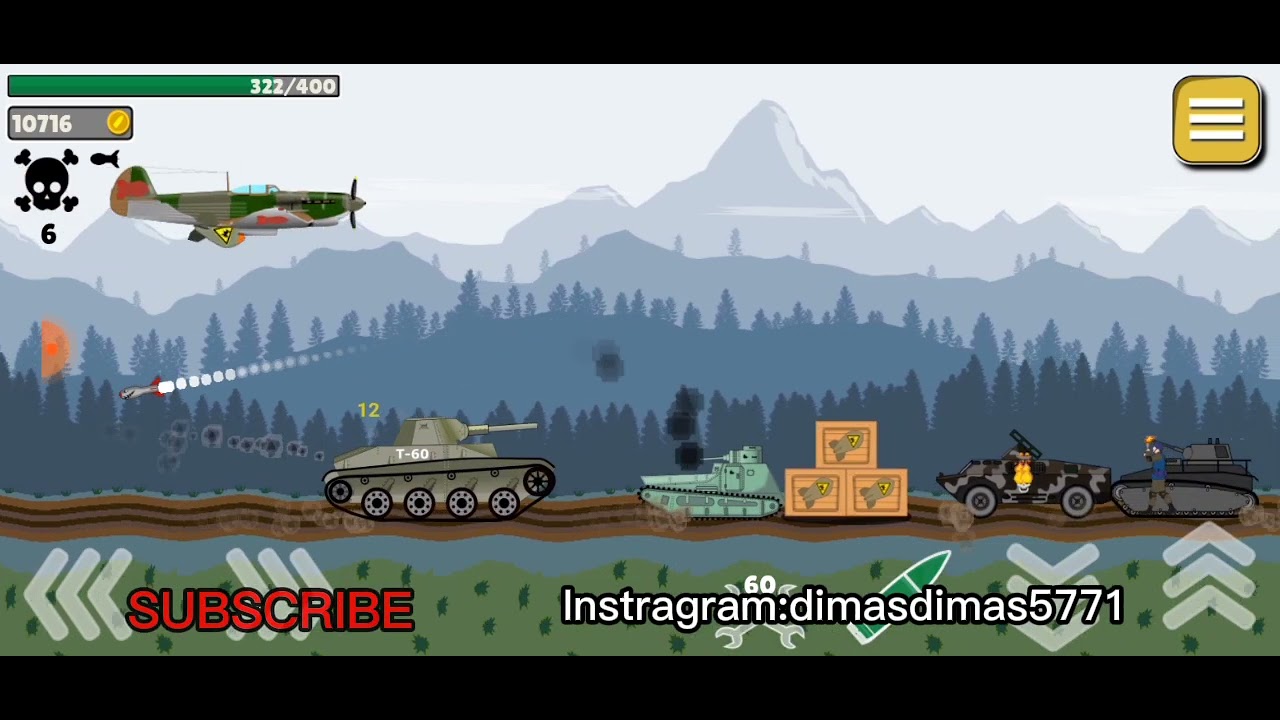 game tank battle war 2d game free chapter 1 level 53 - YouTube
