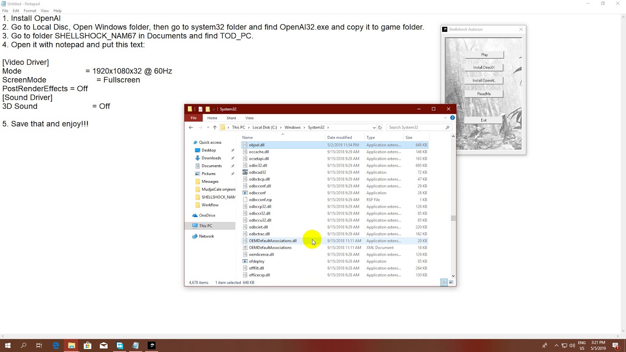 SHELLSHOCK NAM67 - How to fix Direct 3D error - YouTube