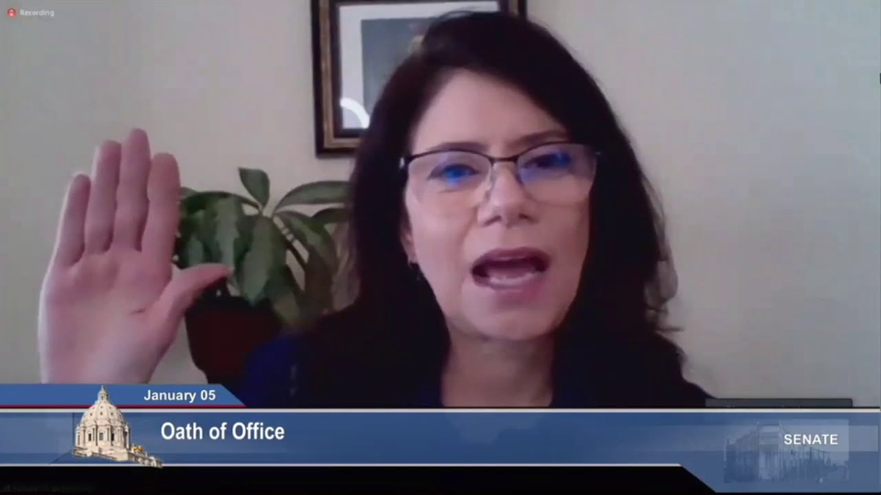 Remote Oath of Office: Sen. Dziedzic - YouTube