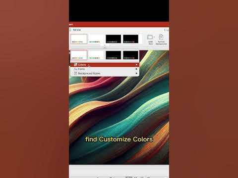 How to add colors to PowerPoint - YouTube