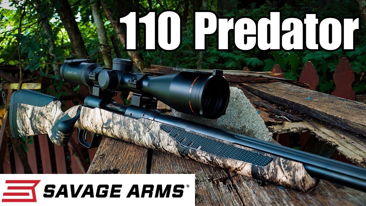 Savage 110 Predator - First Shots and Sighting In - YouTube
