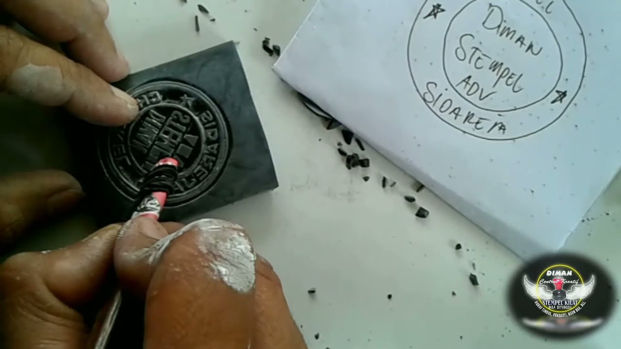 Stempel manual dari karet ban bekas mobil. - YouTube