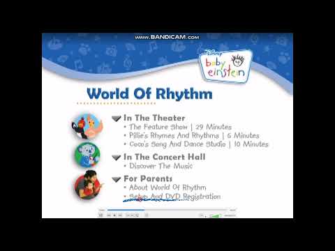 Baby Einstein: World of Rhythm 2012 DVD Menu Walkthrough