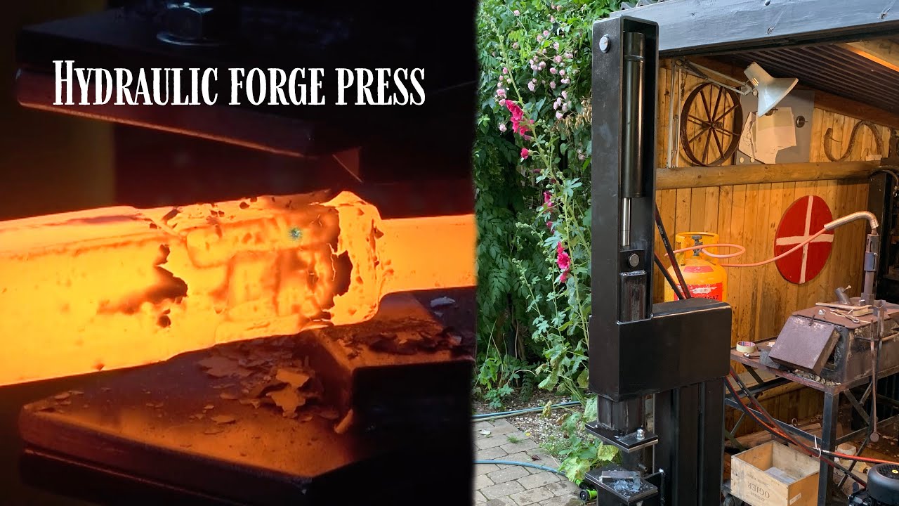 Building af 10 ton hydraulic forge press - YouTube