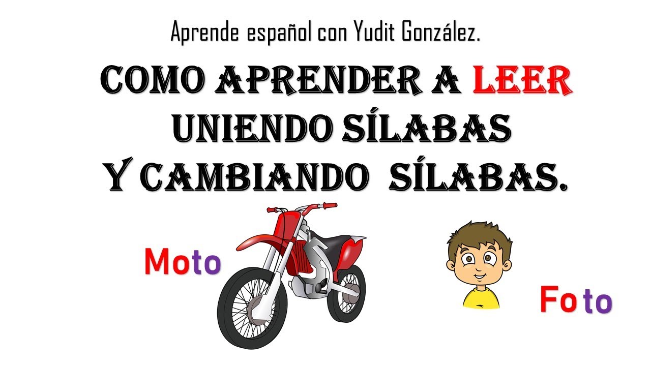 Cómo aprender a leer español uniendo y cambiando sílabas - YouTube
