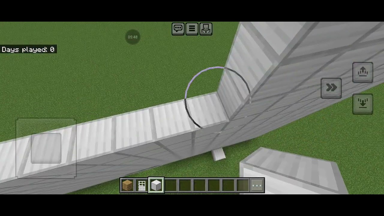 Building a house in Minecraft (block of iron) - YouTube