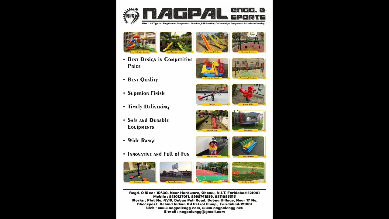 Swing, Slide, Merry Go round, Multiplay system School Playground ...