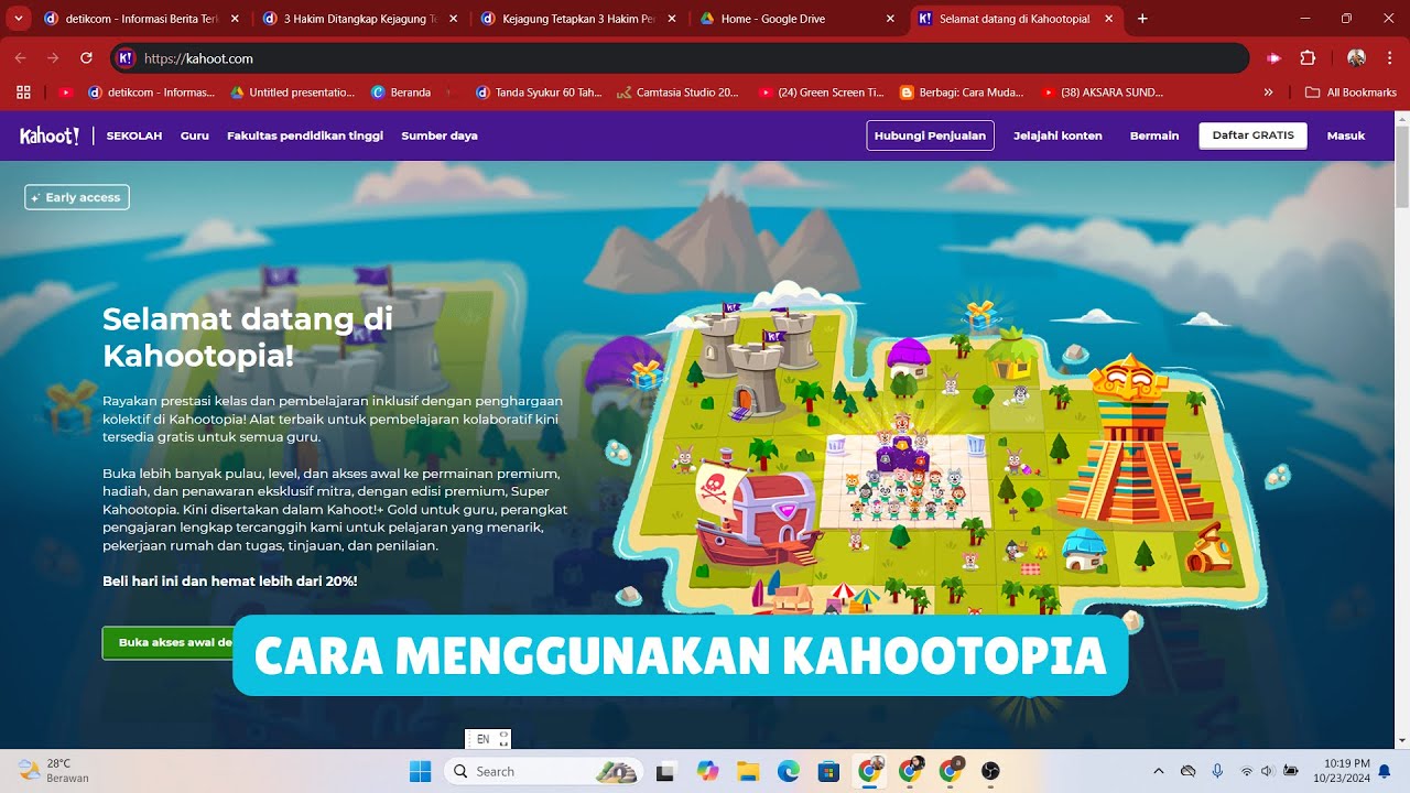 CARA MENGGUNAKAN KAHOOTOPIA - YouTube