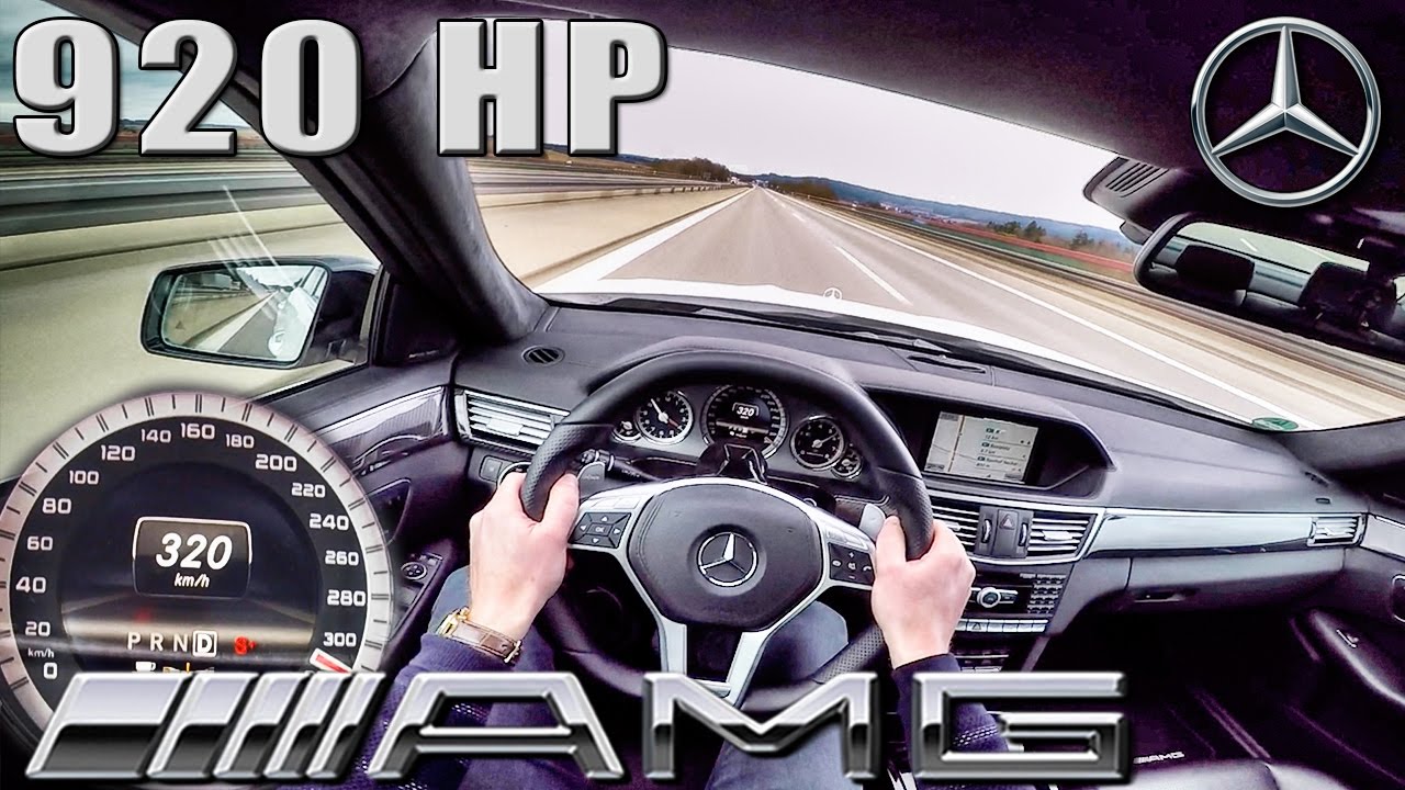 Mercedes E63 AMG 920 HP POV Autobahn 320 km/h 5.8 V8 BiTurbo GAD Motors ...
