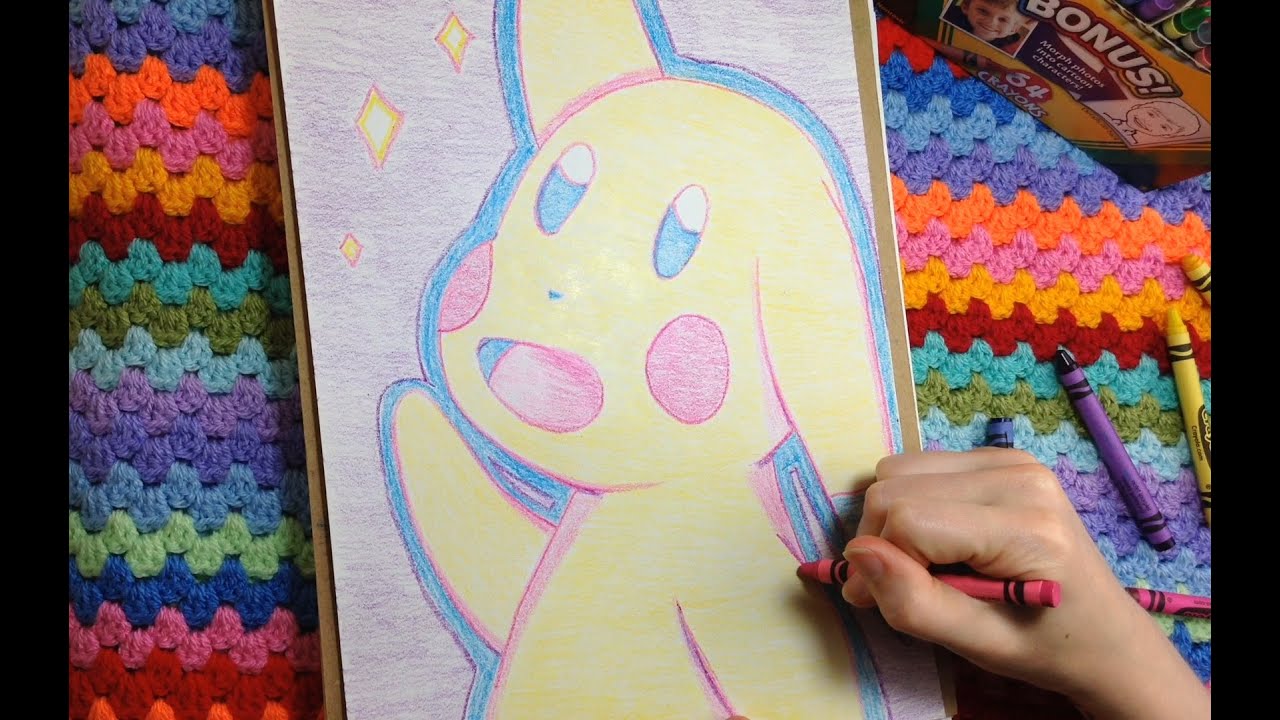 PIKACHU - Pokemon Crayola Crayon Speed Drawing - YouTube
