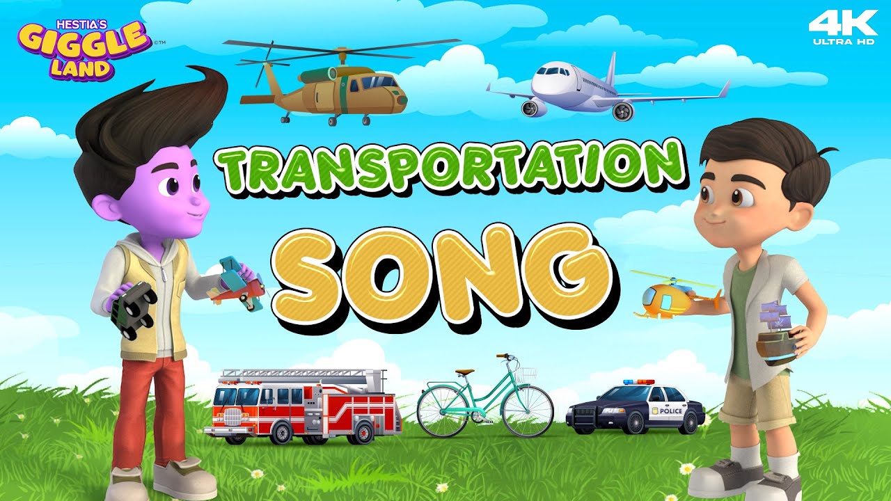 Transportation Song for Kids | Learn About Vehicles with Fun Rhymes ...