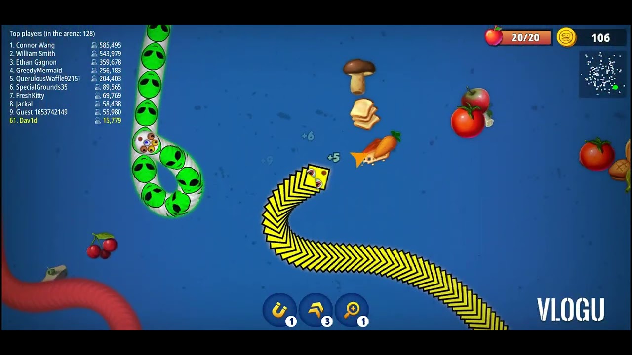 Worms Zone Gameplay 9 - YouTube