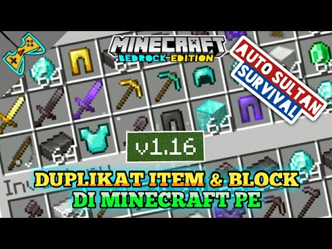 🔴BARU! CARA DUPLIKAT ITEM DAN BLOCK DI MINECRAFT PE 1.16 OFFICIAL - YouTube