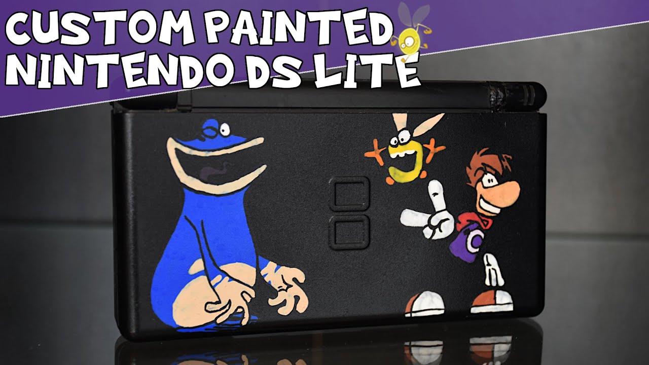 Rayman - Custom Painted Nintendo DS Lite - YouTube