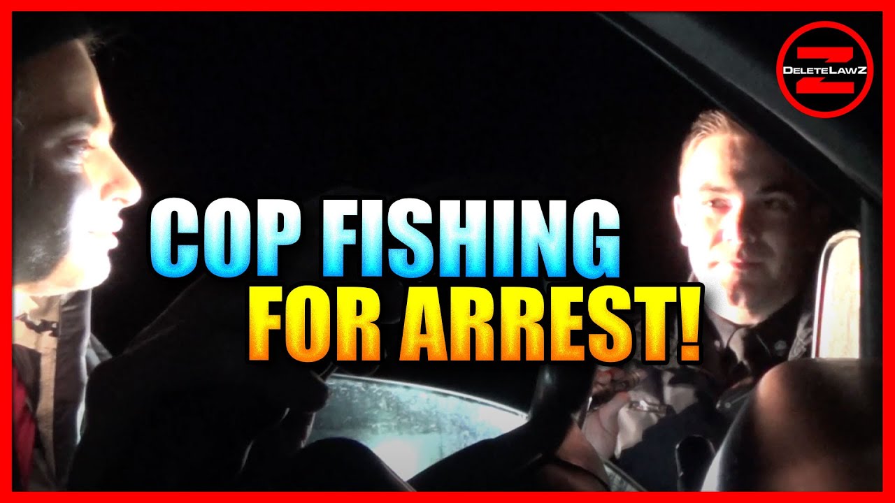 COP CAUGHT UNLAWFULLY FISHING FOR ARREST DURING TRAFFIC STOP! - YouTube