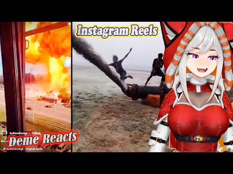Deme Chan Vtuber Reacts To Instagram Reels & TikTok Memes | Try Not to Laugh 😆🎉