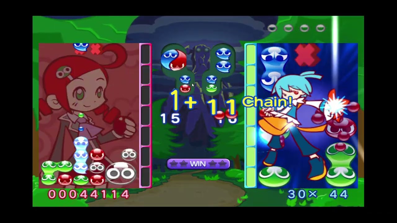 Puyo Puyo 7 Wii English Ringo VS Sig Transformation Mode Raffina's ...