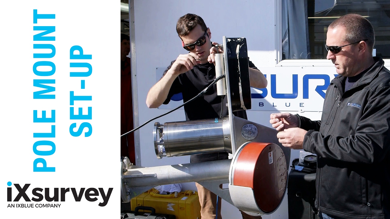 Pole Mount Set-up // iXblue // Marine Survey Specialists - YouTube
