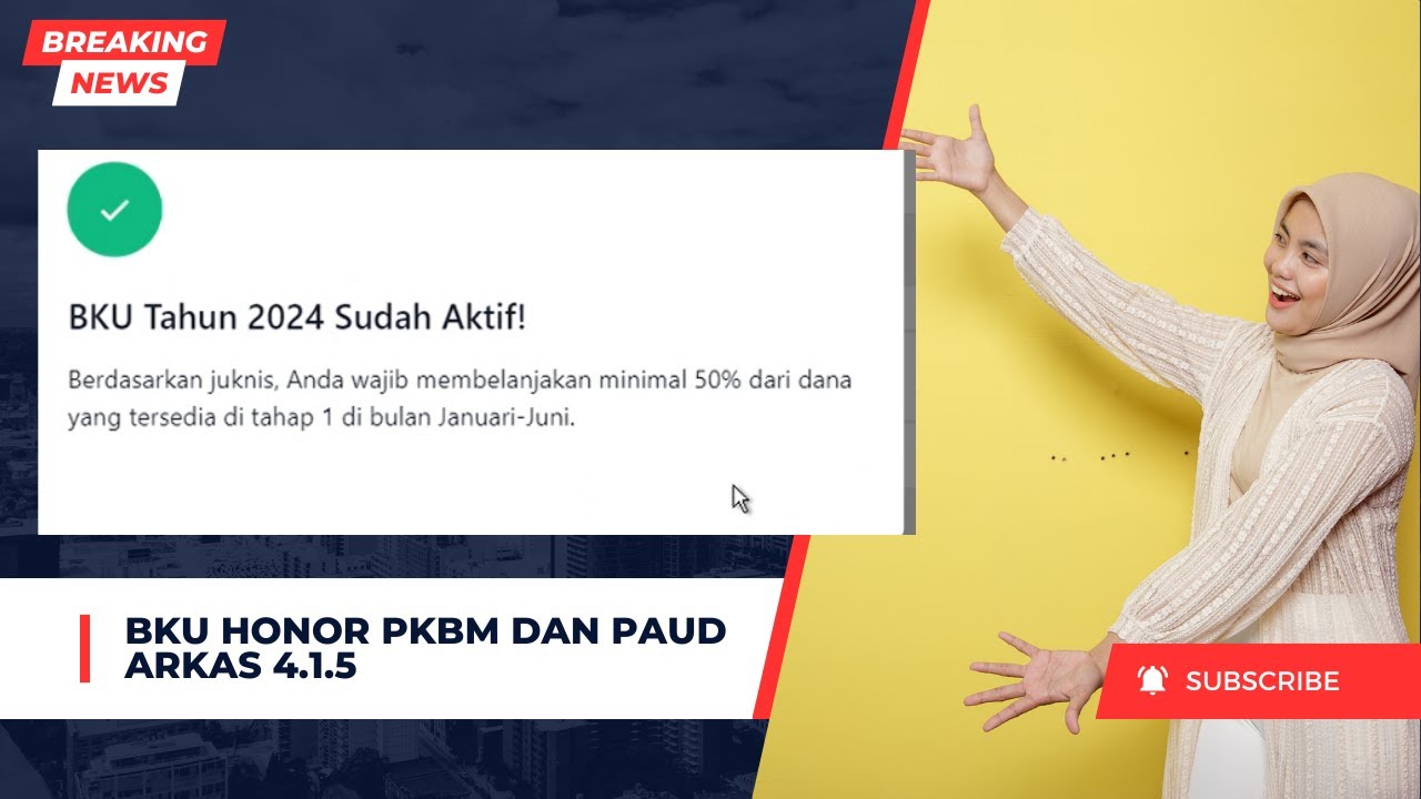BKU ARKAS PKBM/PAUD SUDAH DAPAT DIAKTIFKAN! Begini Cara Mengerjakan ...