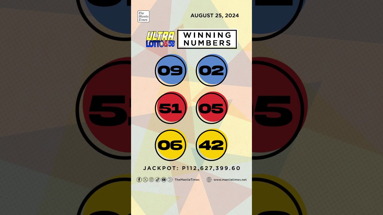 PCSO Lotto Results P112M Ultra Lotto 6 58 Super Lotto 6 49 3D 2D Aug. 25 2024