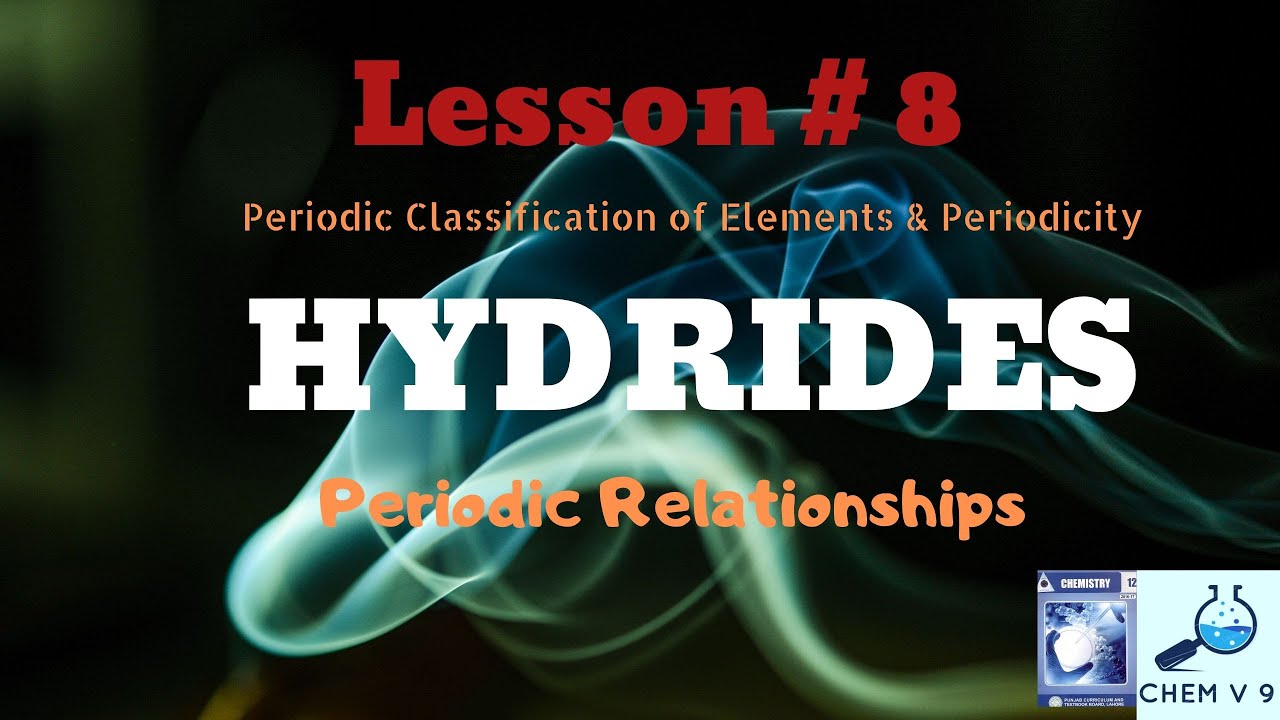 HYDRIDES | Ionic, Covalent & Intermediate | Periodic Relationship in ...