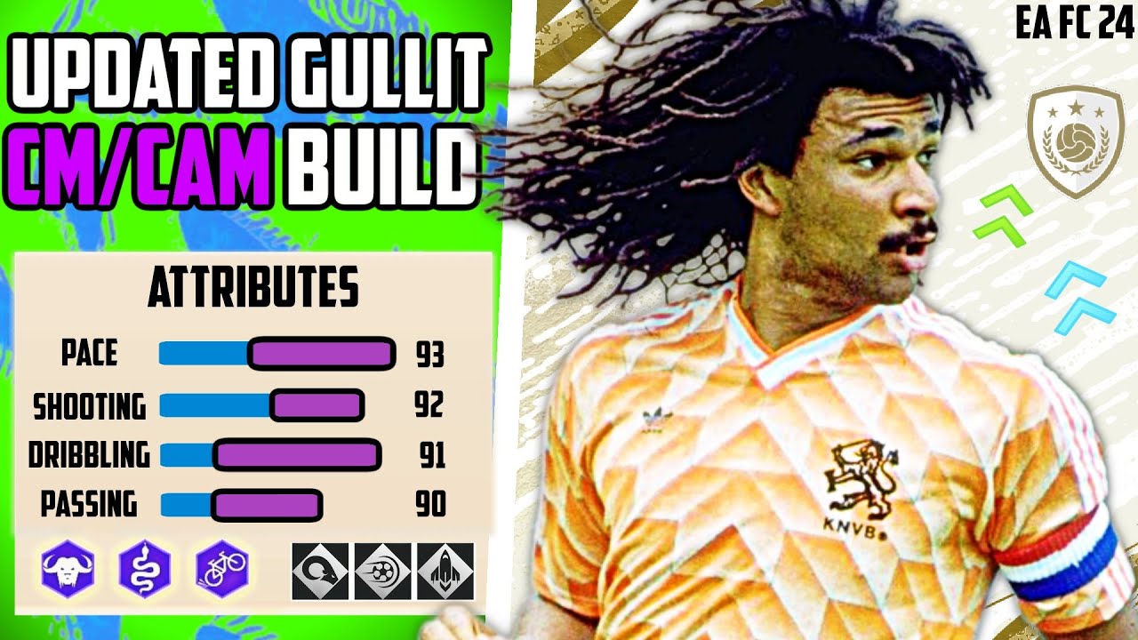 OVERPOWERED BEST UPDATED GULLIT CM/CAM BUILD EA FC 24 Pro Clubs - YouTube