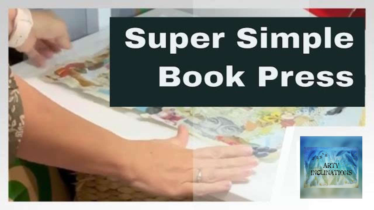 How to make simple book press - quick & easy DIY at home - YouTube