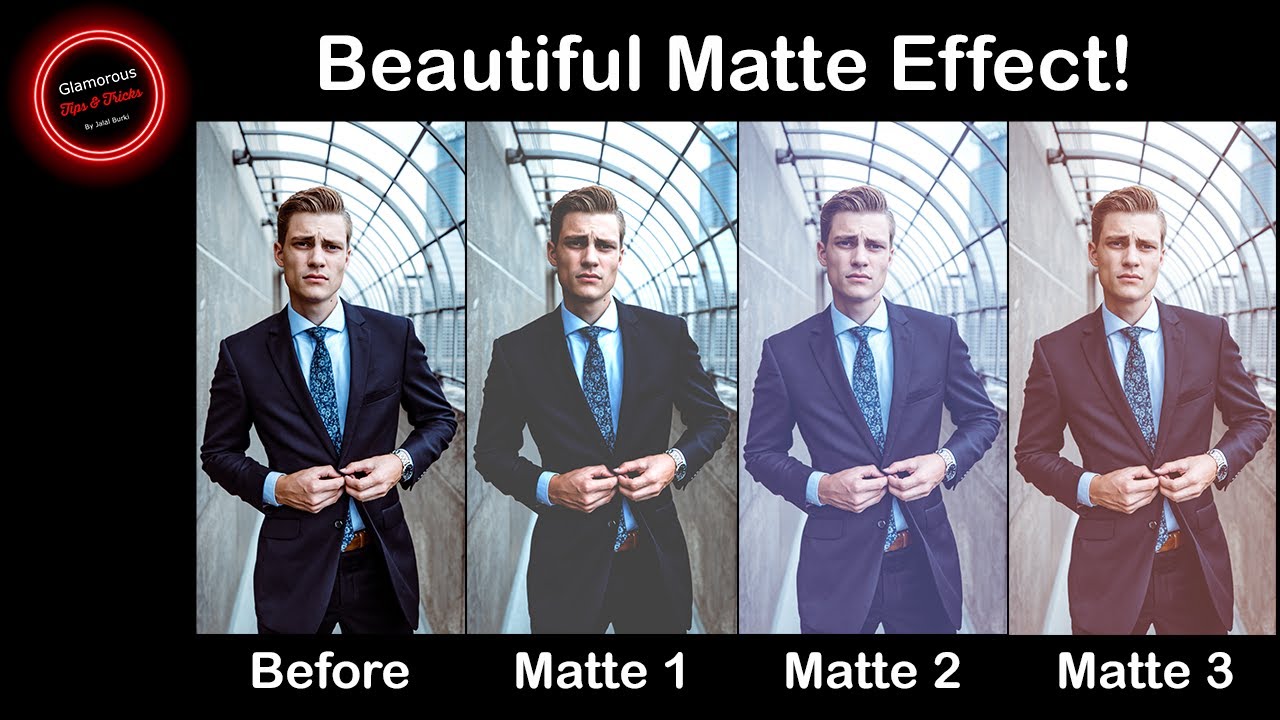 Beautiful Matte Effect | photoshop - YouTube