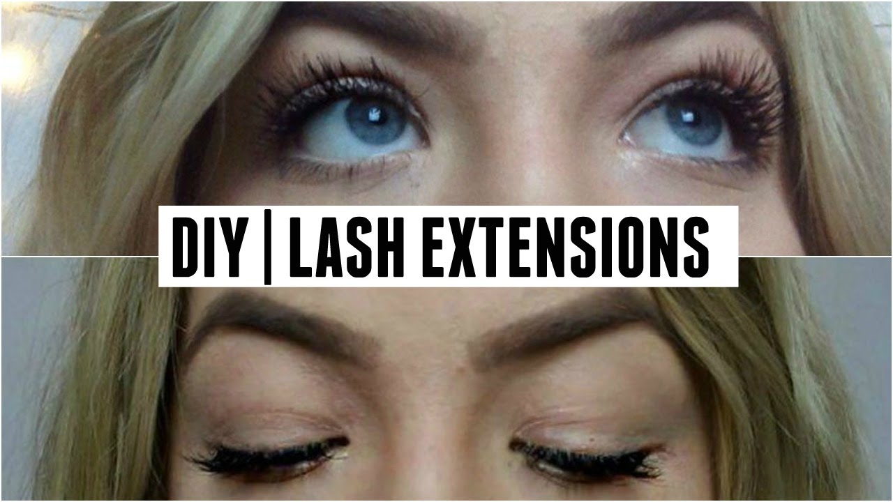 DIY | LASH/WIMPERN EXTENSIONS - YouTube