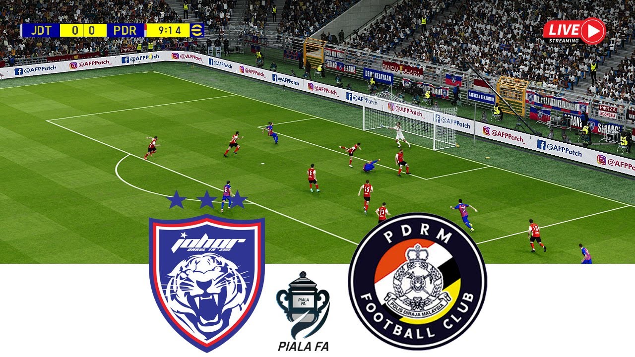 🔴JDT vs PDRM FC Live | Malaysia FA Cup 2023 Live Hari ini Johor Darul ...