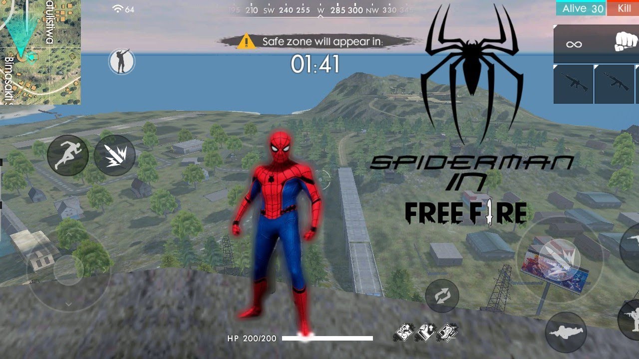 Spiderman in free fire - YouTube