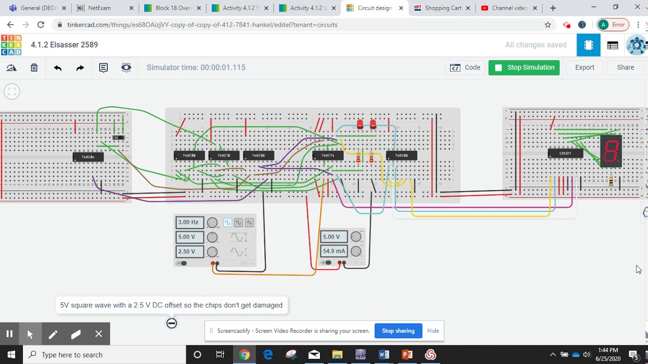 4 1 2 State Machine TinkerCAD Elsasser - YouTube