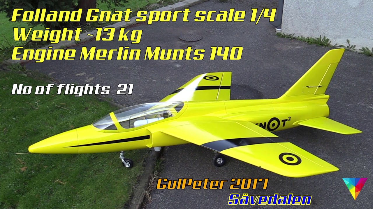 Folland Gnat Sport scale RC jet - YouTube