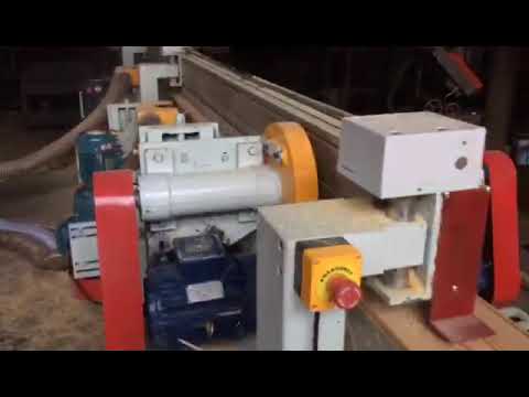 Fully solid wood door frame shaping machine - YouTube