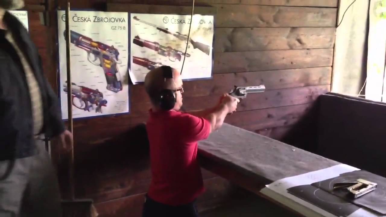 Dwarf shooting a magnum on prague stag do - YouTube